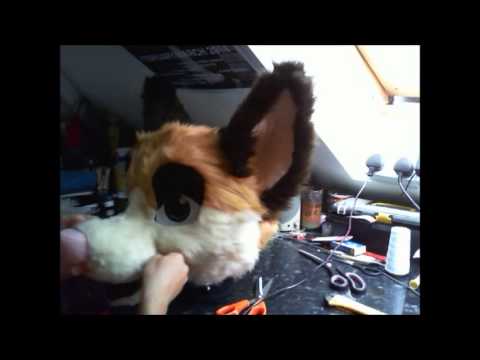 Fursuit Head Tutorial - Time Lapse - Part 5 - Furring 3 - YouTube
