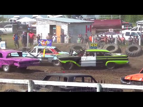 2015 Warburg Old Iron Metal Mayhem Demo Derby - Heat 2 - YouTube