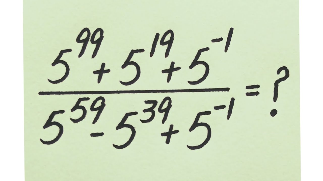 Indian || Can you solve this?? || Olympiad Math Simplification Problem ...