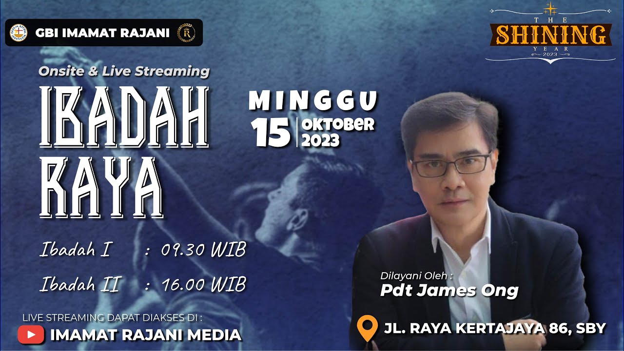 Ibadah Raya 15 Oktober 2023 Gbi Imra Onsite And Live Streaming Service