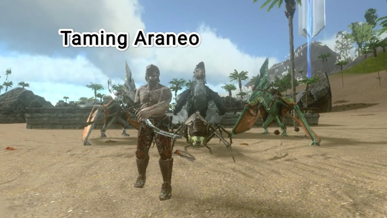 Ark Survival Evolved Mobile||Taming A Araneo| Solo | ARK MOBILE - YouTube