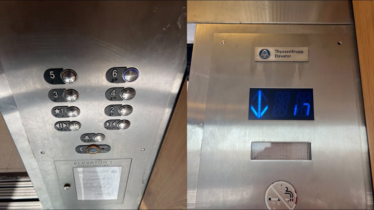 300 FPM Otis/ThyssenKrupp Traction Parking Elevators at Prisma Health ...
