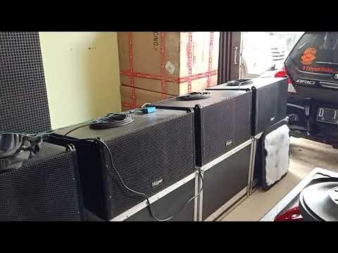 Di jual Line array hupper LA212a seken masih mulus orian - YouTube