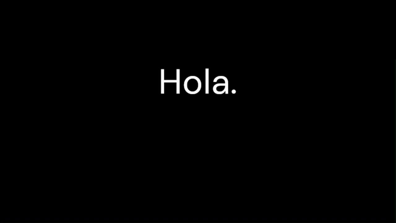 Spanish "Hola" meaning and pronunciation / Cómo se dice 'hola' en inglés - YouTube