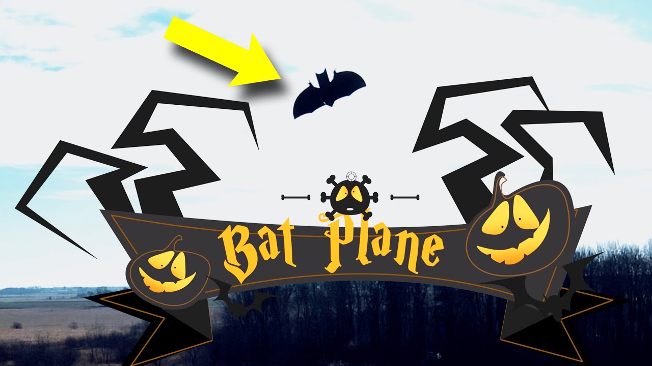 The RC BAT PLANE - Maiden Flight & Crash - Happy Halloween - YouTube