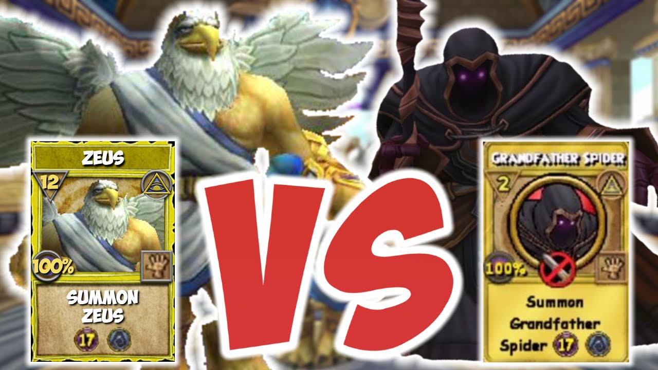 THE AQUILA IMMORTALS VS THE GRANDFATHER SPIDER IN WIZARD101 - YouTube