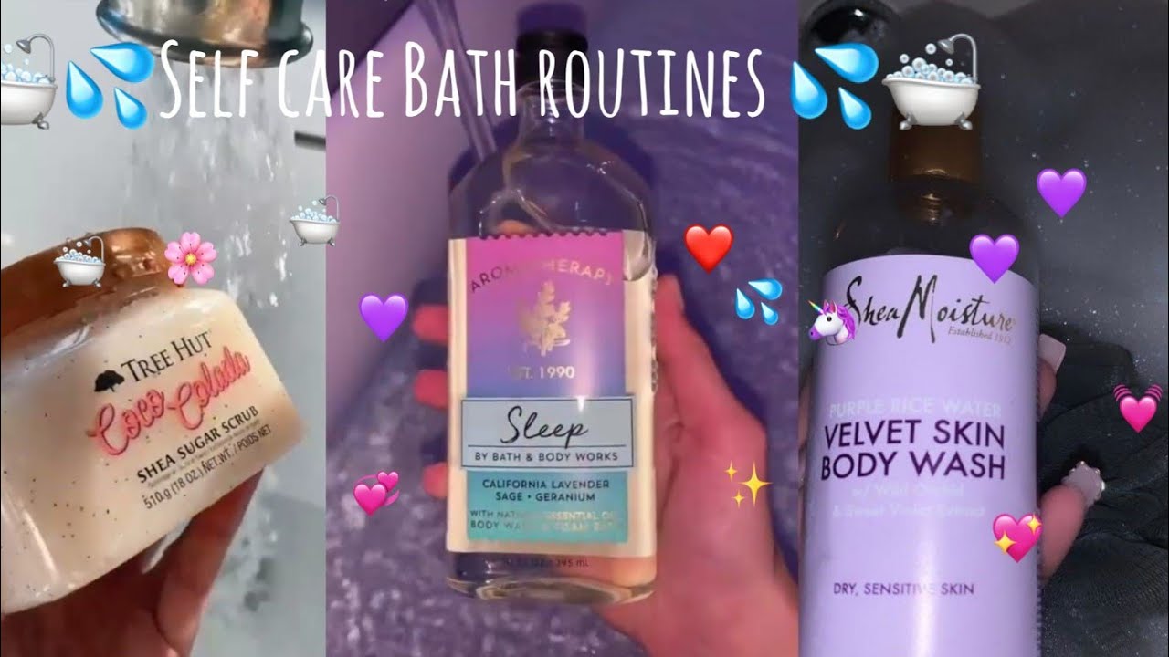 Self Care Bath Routines 🛁🚿💦💙 - YouTube