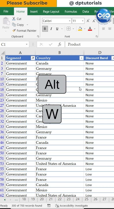#ExcelShort 44 - Create Custom Views In Excel To Save Time - YouTube