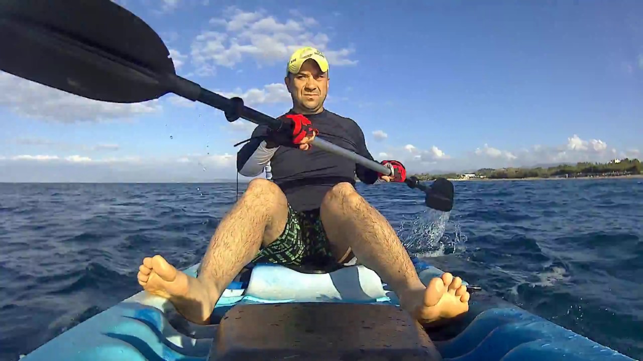 Canoe kayak GoBo fishing 270 test. Lakopetra - Greece - YouTube
