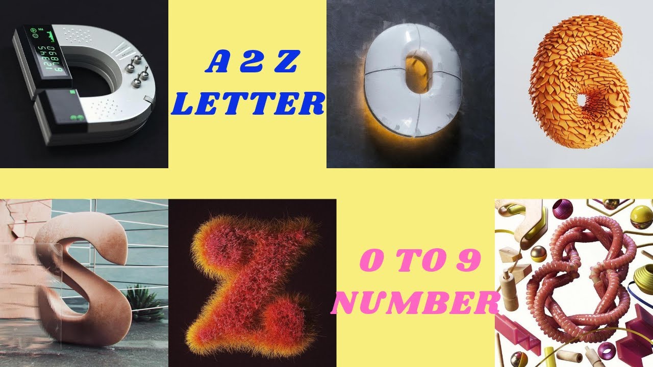 Animation alphabet and number - YouTube