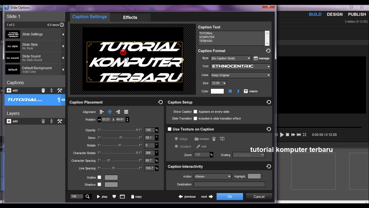 belajar proshow producer teks efek - YouTube