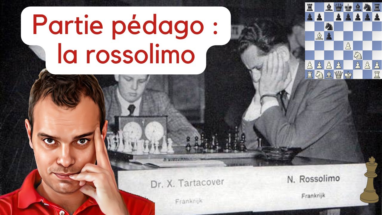 Partie Pédagogique SICILIENNE ROSSOLIMO (jouer contre cet anti jeu ...