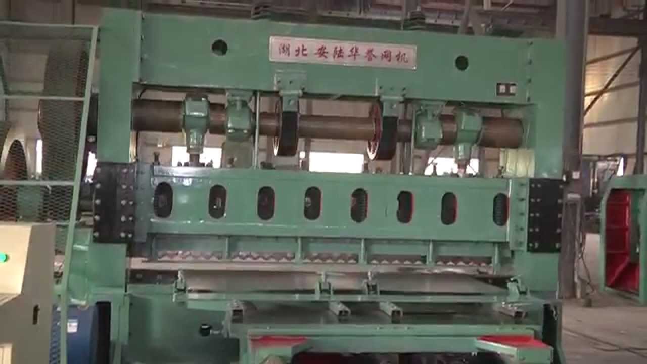 100 Tons high speed expanded metal machine - YouTube