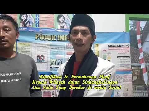 PERMOHONAN MAAF KADUS SINDANGKALANGON ATAS VIDEONYA YG VIRAL (JOGED DI MASJID DLL). 20 AGT 2026.