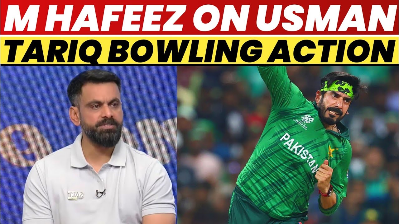 M Hafeez On Usman Tariq Bowling Action | Usman Tariq Bowling Action ...