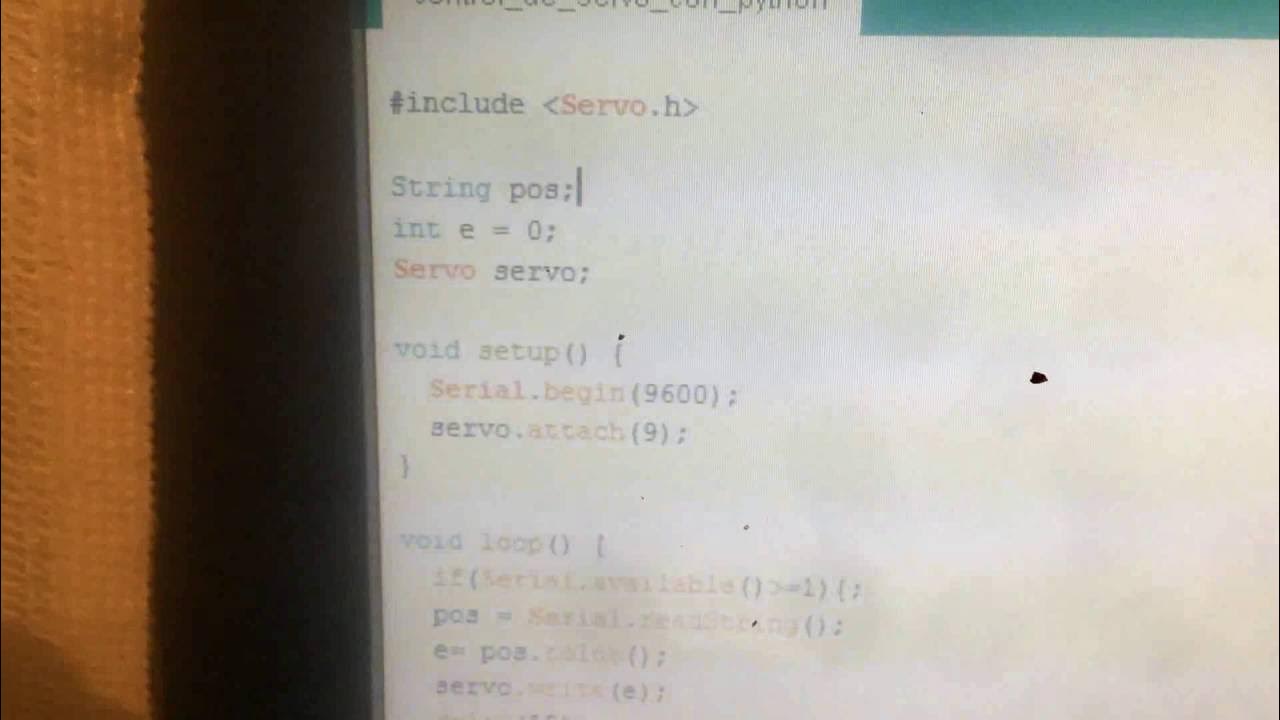 Control de servo con python y arduino - YouTube