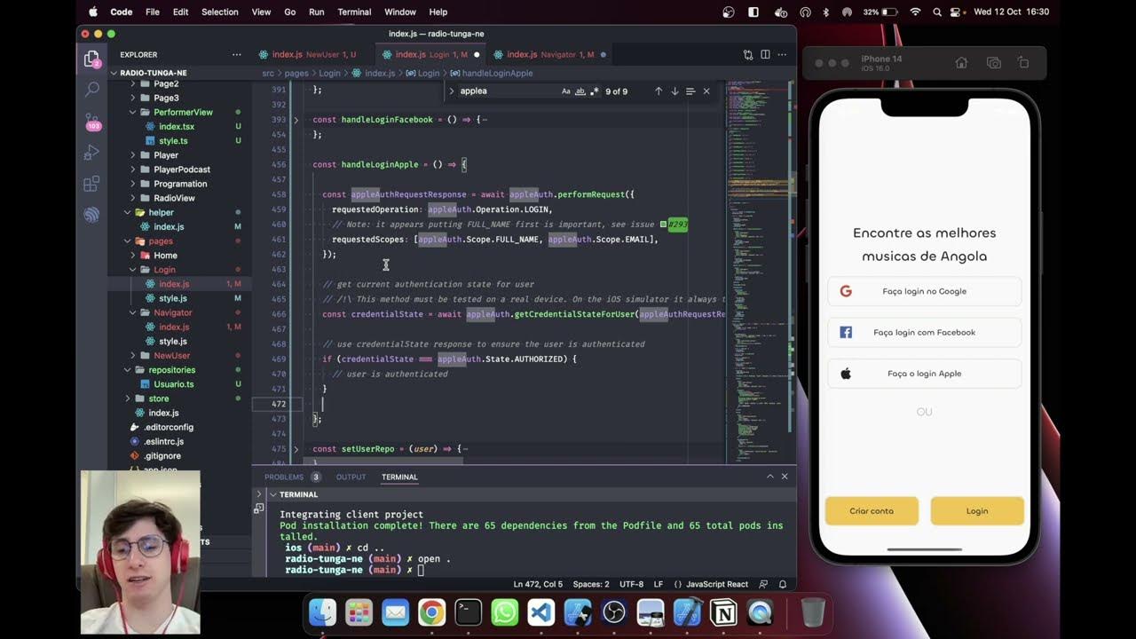 AUTENTICAÇÃO APPLE (SIGN WITH APPLE) - REACT NATIVE - YouTube