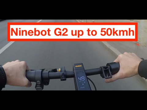 Ninebot G2 downgrade to 50kmh, with G30 controller - YouTube