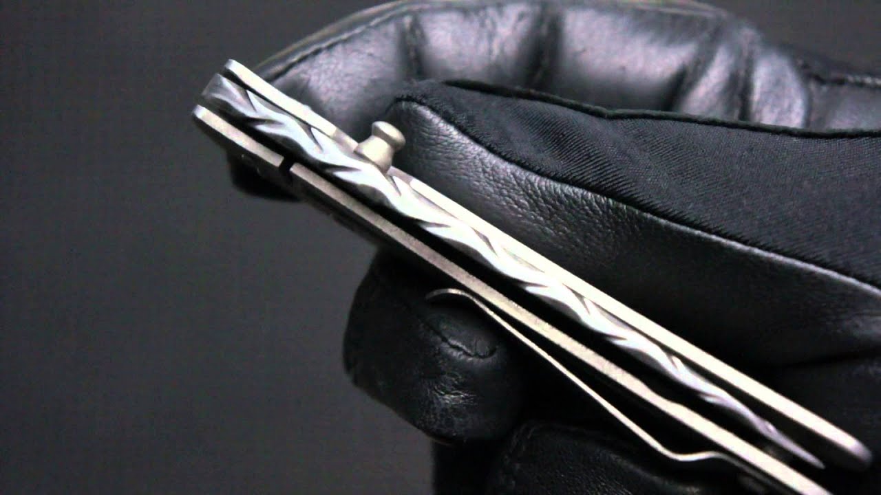 Custom Titanium and Damascus Knife from Alan Davis - YouTube