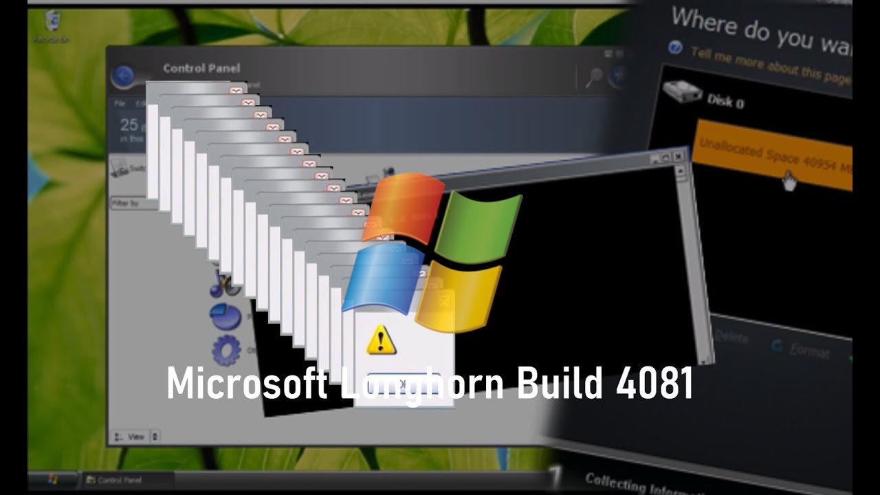 Microsoft Longhorn Build 4081 - YouTube