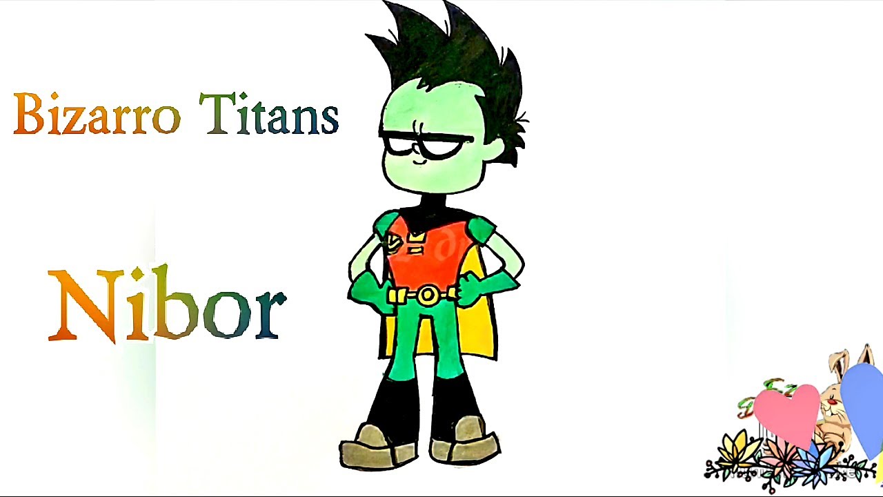 @EZDRAW | How to draw Nibor-Robin bizarro titan | Drawing for beginners ...