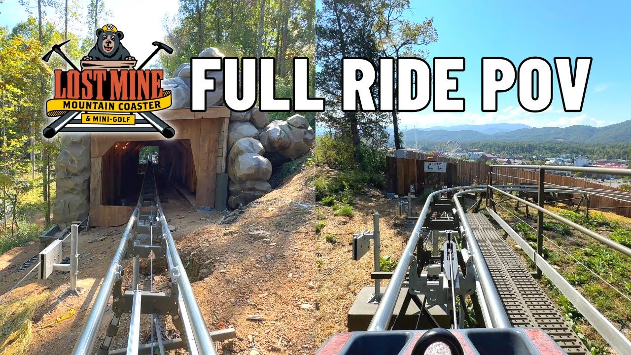 Lost Mine Mountain Coaster Full Ride POV | Pigeon Forge Tennessee - YouTube