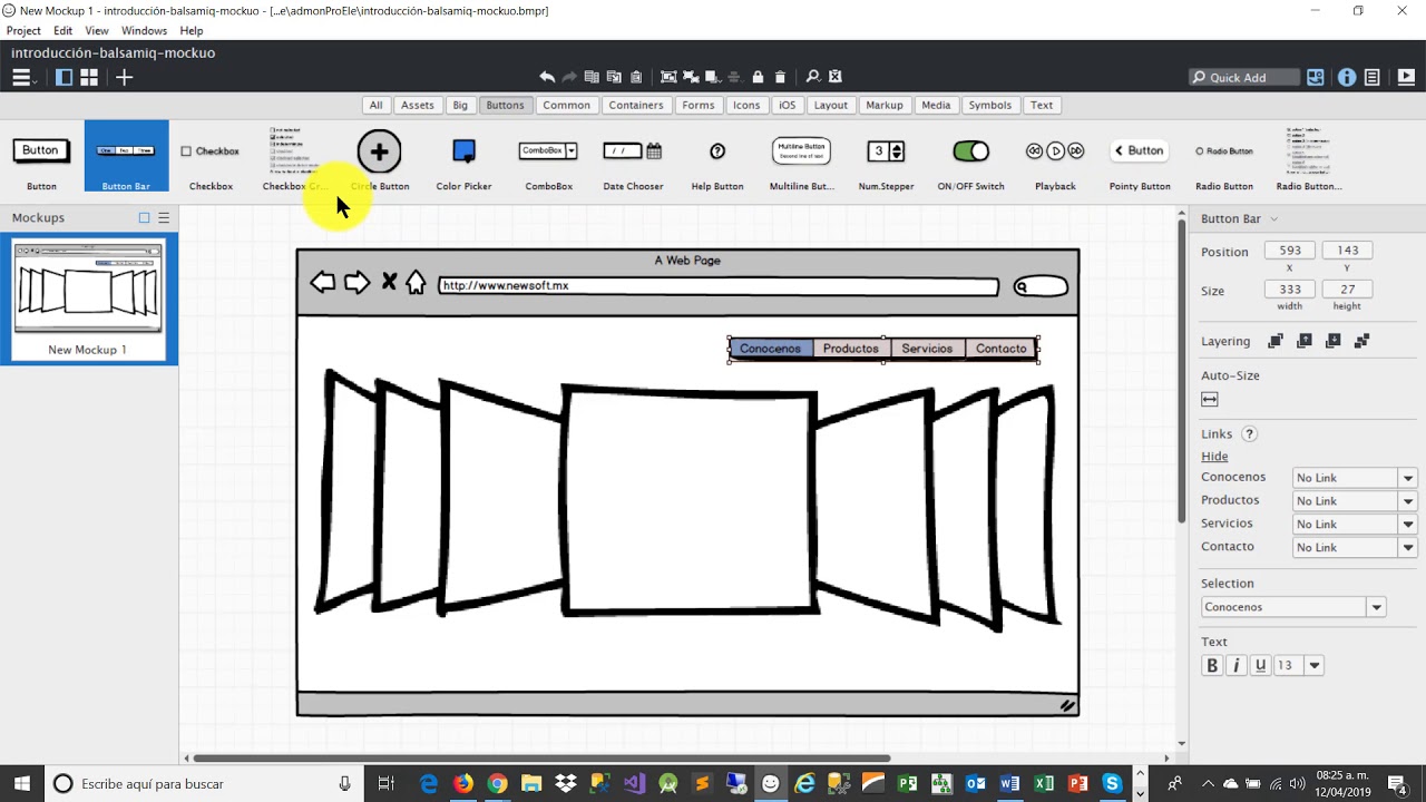 Balsamiq Mockup - Introduccion - Diseño Básico Sitio WEB - YouTube