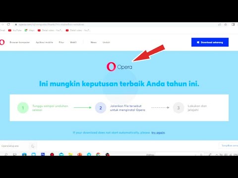CARA INSTAL APLIKASI BROWSER OPERA DI LAPTOP - YouTube