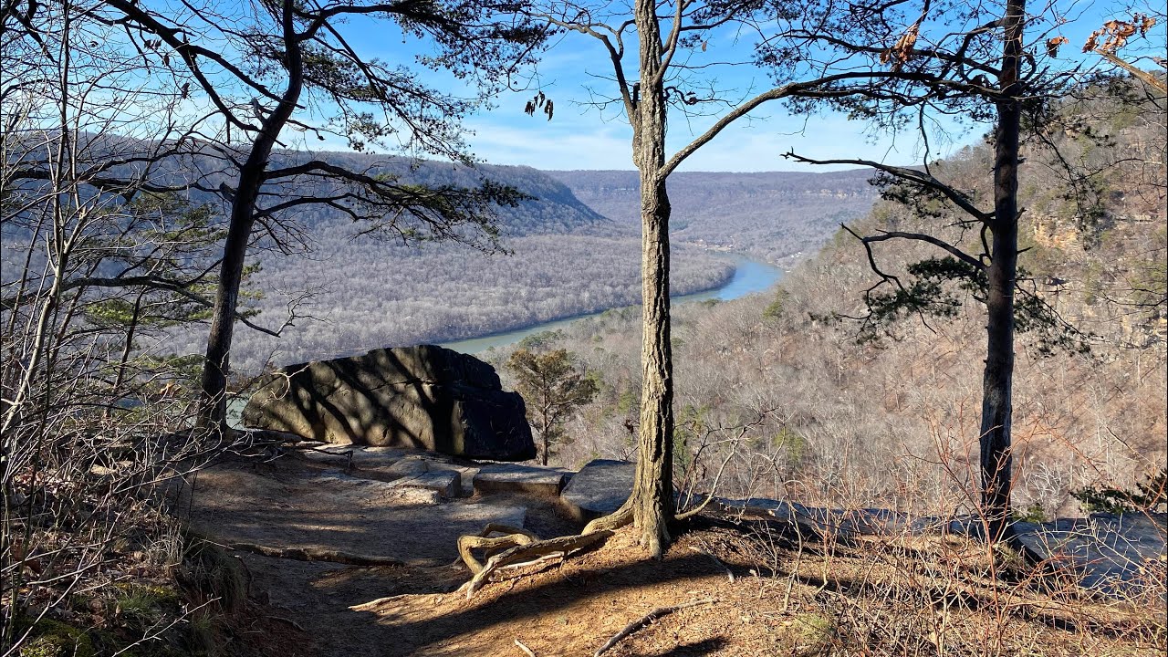 My hike along the Cumberland Trail approaching Julia’s Falls Overlook ...