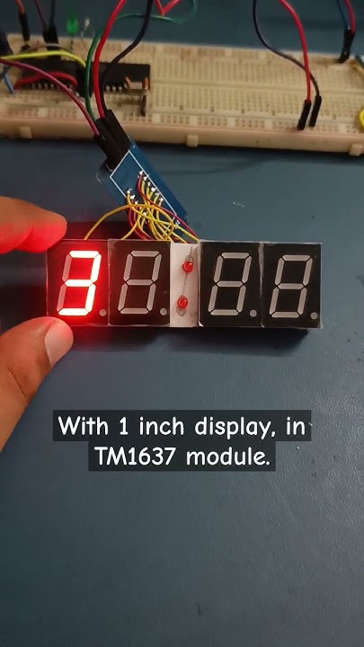 TM1637 module with 1 inch seven segment display. - YouTube