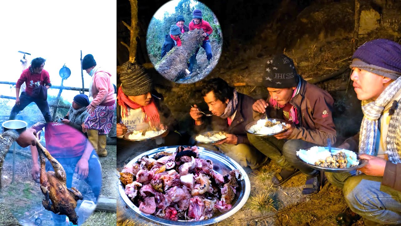 Himalayan chicken curry & rice in the Dinner || Himalayan cook & food ...