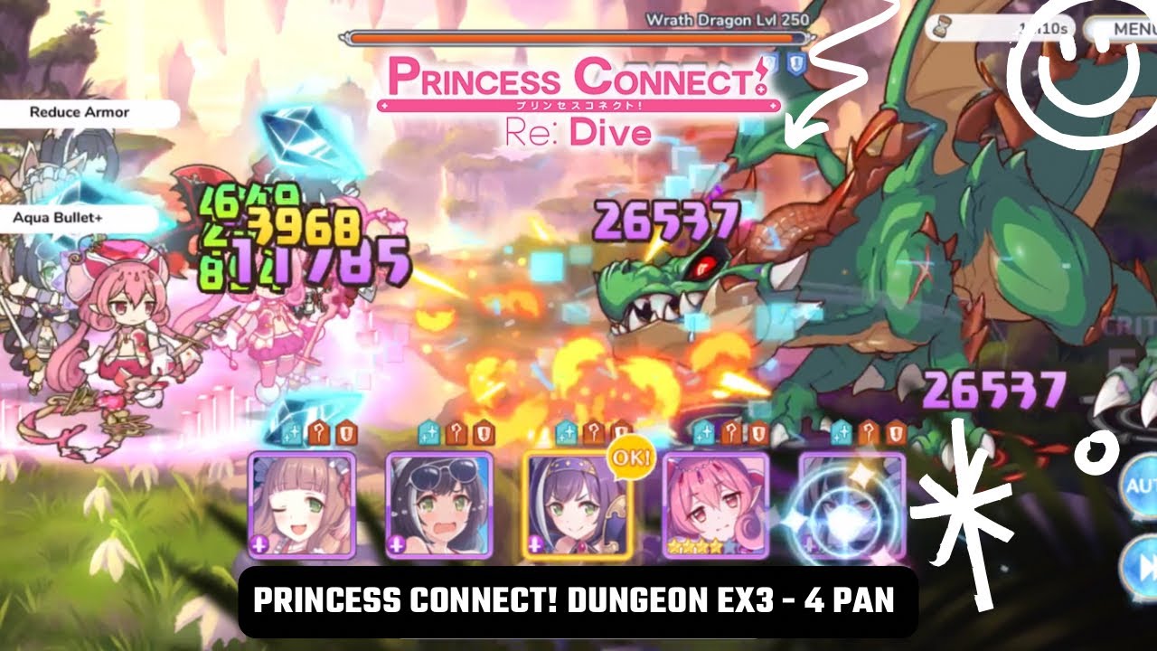 Princess Connect! Dungeon Ex3 - 4 pan - YouTube