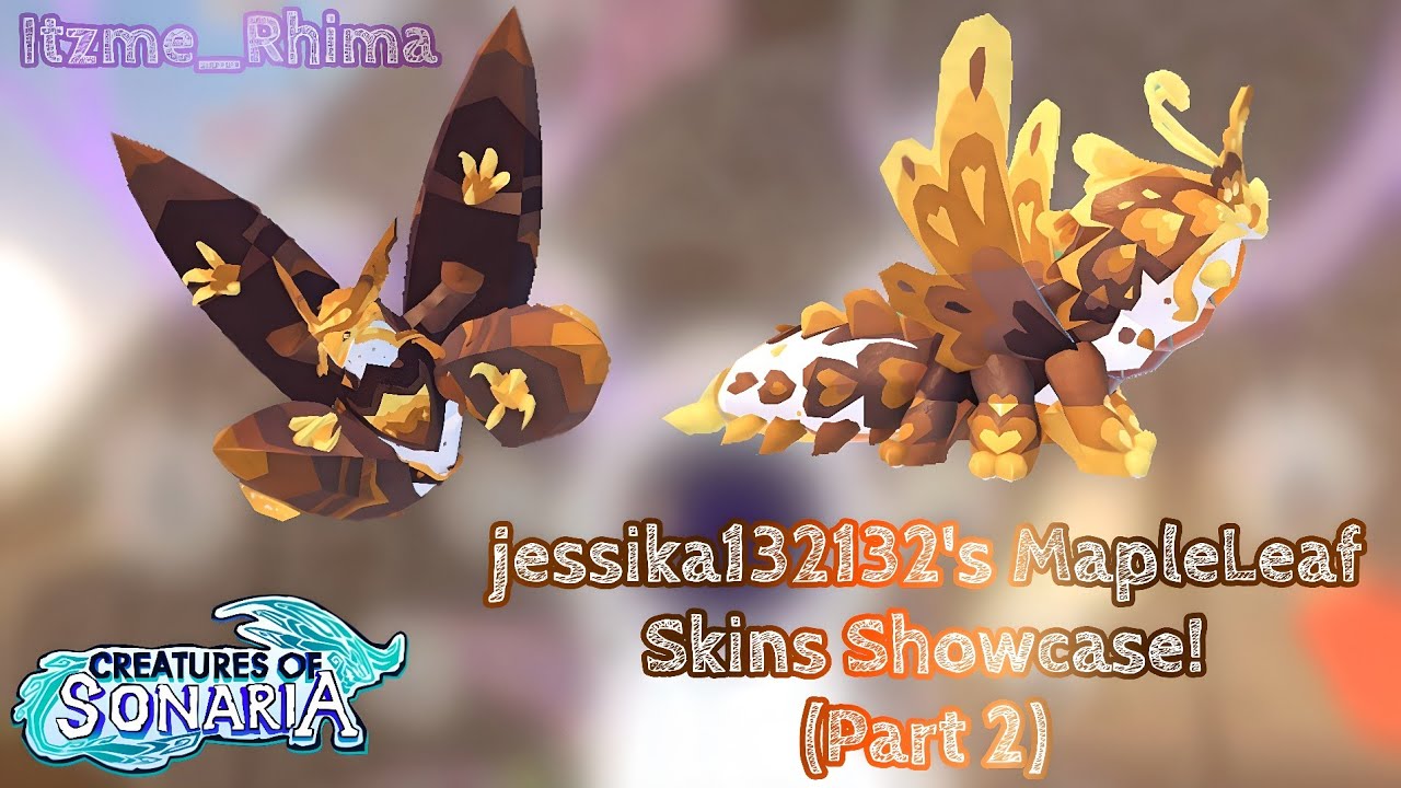 🍁jessika132132's MapleLeaf Skins Showcase! (Pt. 2) || 🍃Creatures of Sonaria - YouTube