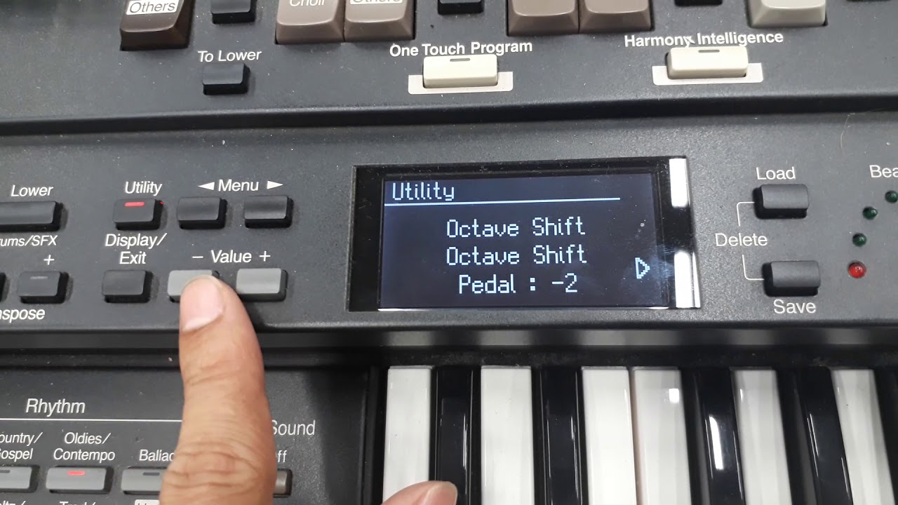 1- REGISTRAÇÃO DO ÓRGÃO ROLAND AT 75, Oitavas do upper, lower e pedal ...