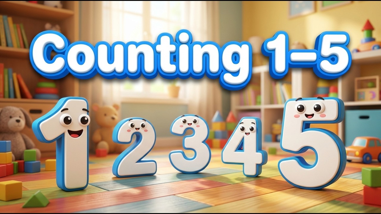 Counting 1–5 Learning for Toddlers | Step by Step Numbers | Learn ...
