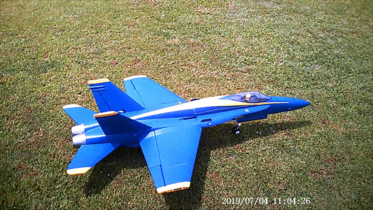 4th of July 2019, Freewing F-18C maiden flight - YouTube