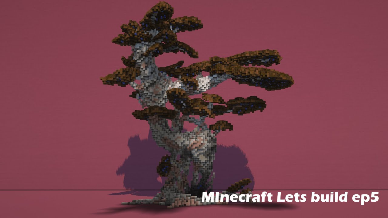 Minecraft lets build an alien mega tree - YouTube