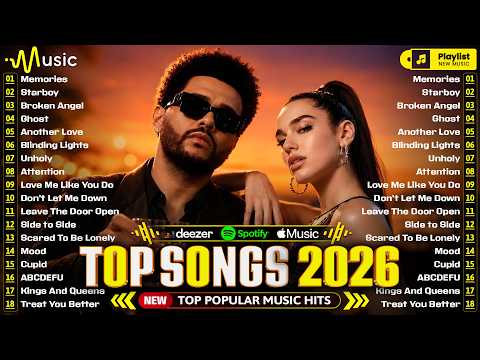 Billboard 2026 🍀 Top Hits 2026 🍁 The Weeknd, Maroon 5, Ed Sheeran, Justin Bieber, Dua Lipa, Adele