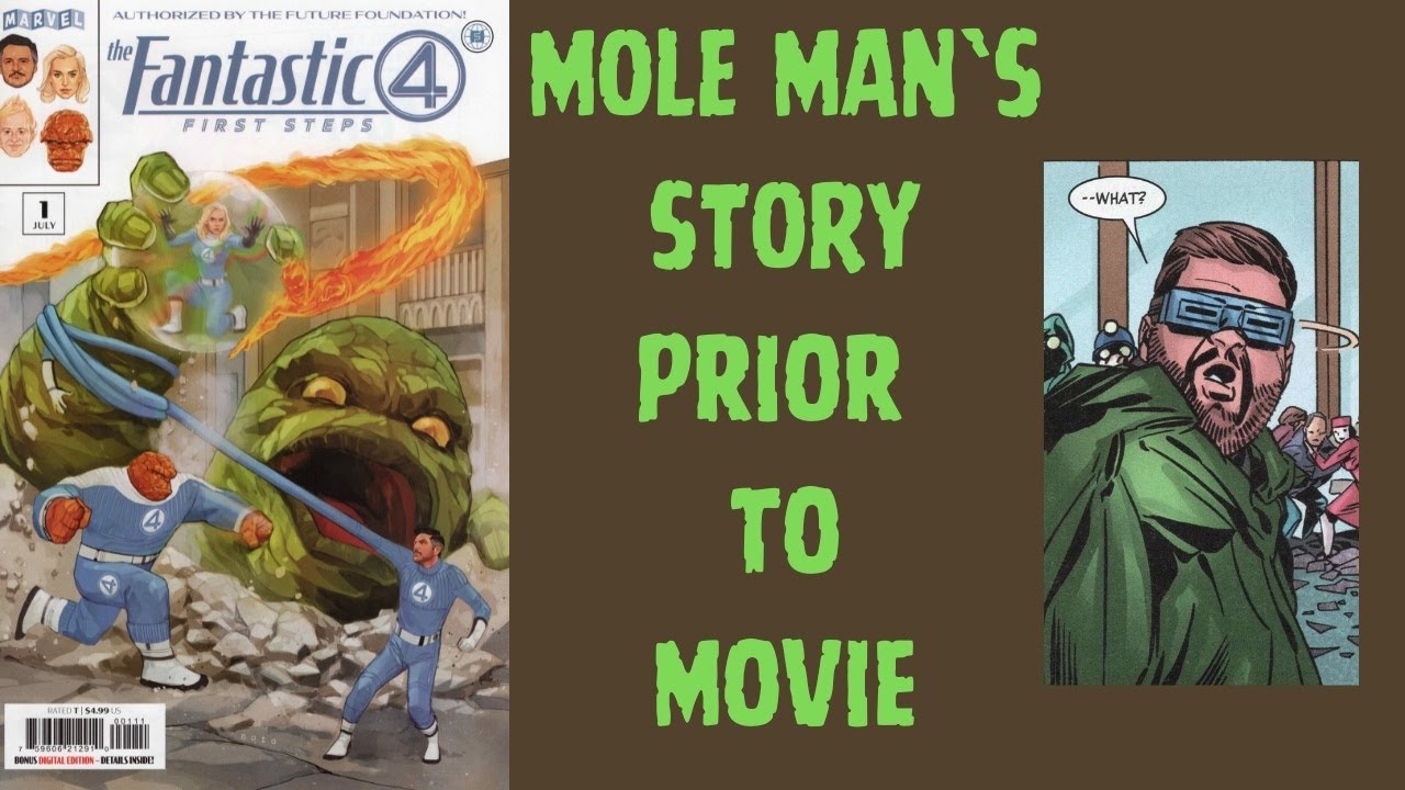 First Step Comic Tells Mole Man's Story Prior to the Movie - YouTube