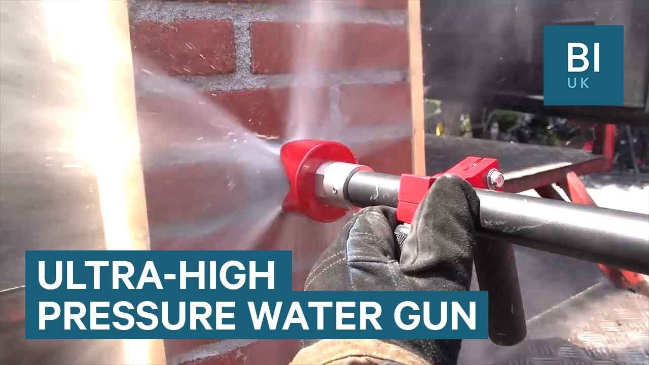 Firefighter Hose Can Cut Through Brick And Metal - YouTube