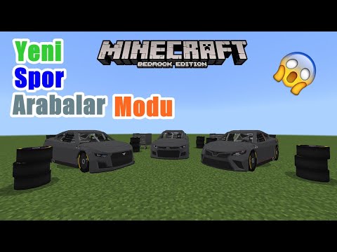 YENİ SPOR ARABA MODU!! 😱 -  Minecraft Bedrock Edition  - 1.18 X 1.17 Sürüm