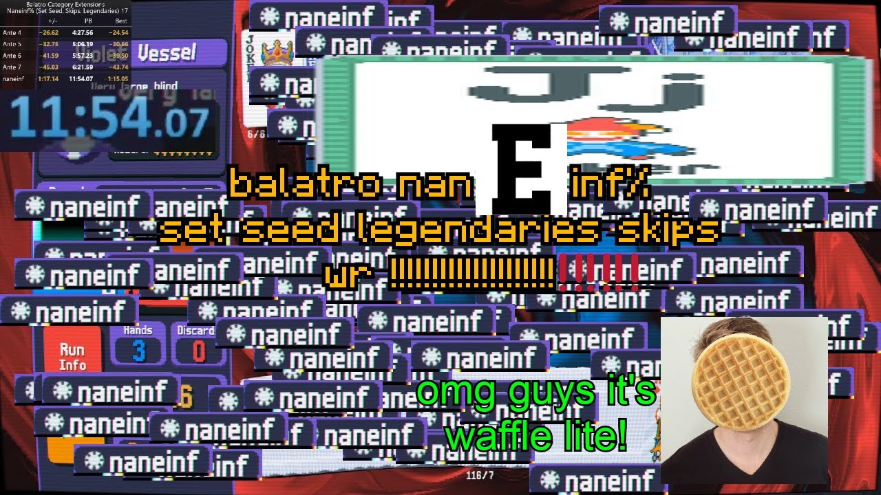 [Former World Record] Balatro naneinf in 11:54.100 (Set Seed ...