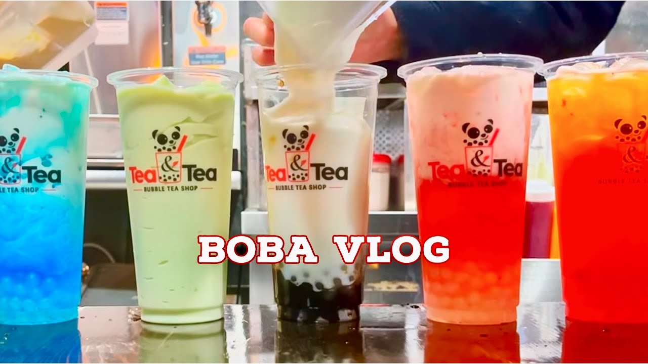 Making Boba Tea at Busy Bubble Tea Shop 🧋Boba Cafe Vlog ASMR 13 - YouTube