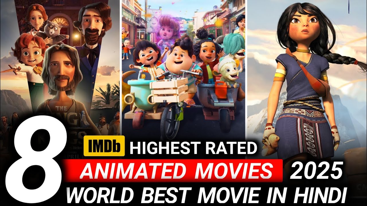 Top 8 New Animated Movies In Hindi Dubbed 2025//Best Animated Movies In ...