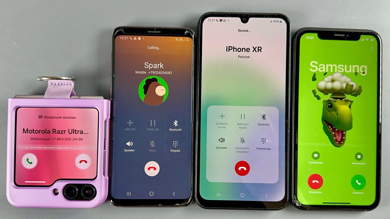 Incoming Calls Samsung Galaxy S9 + IPhone XR + Samsung Galaxy Z Flip5 + Samsung Galaxy A24 - YouTube