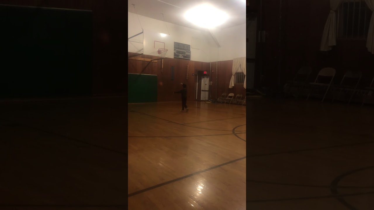 Playing basketball cringe warning - YouTube