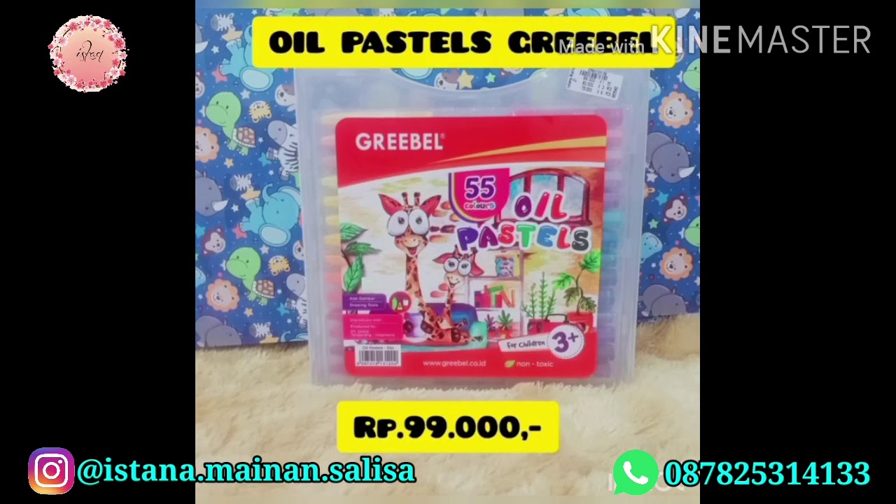 Review Pensil Warna dan Crayon Grebel Istana Mainan Salisa Tegal - YouTube