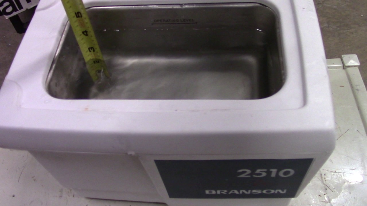 Branson 2510 MT Ultrasonic Bath - YouTube