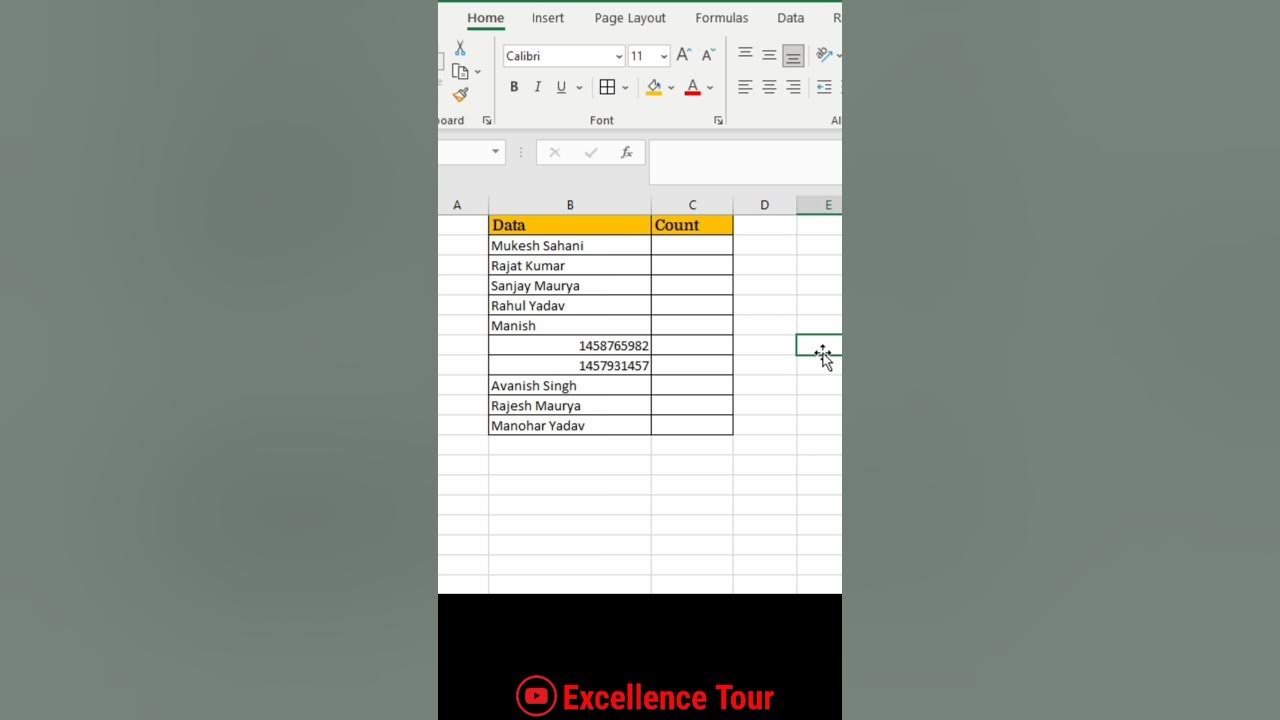 Countif Excel Data Entry Tips And Tricks 🤠 || #shorts - YouTube