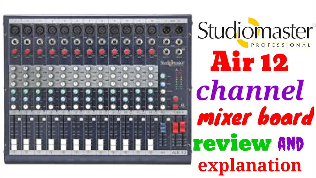 Studio master Air 12 channel mixer details in telugu | price and review ...
